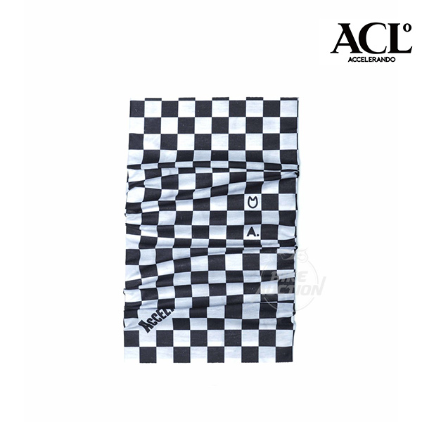 ACCELERANDO(아첼레란도) 레이싱 체크 튜브 마스크 - 화이트 : 바이크의 모든것! 바이크옥션