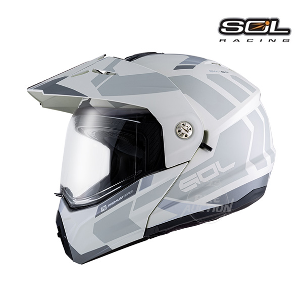 SOL(솔) SM-6P 아반테 무광 그레이/실버 : 바이크의 모든것! 바이크옥션